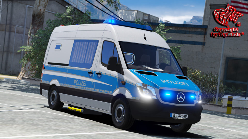 GTA 5 Mod – Mercedes-Benz Sprinter Facelift GefKW Berlin Zirkon (ELS ...