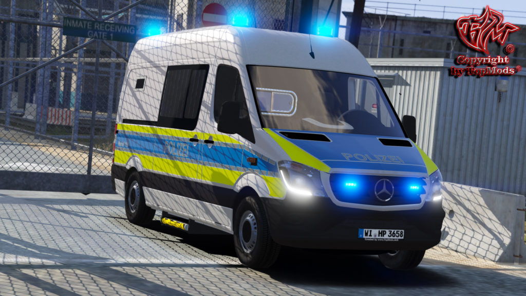 GTA 5 Mod – Mercedes-Benz Sprinter Facelift GefKW Hessen (ELS) – PC ...