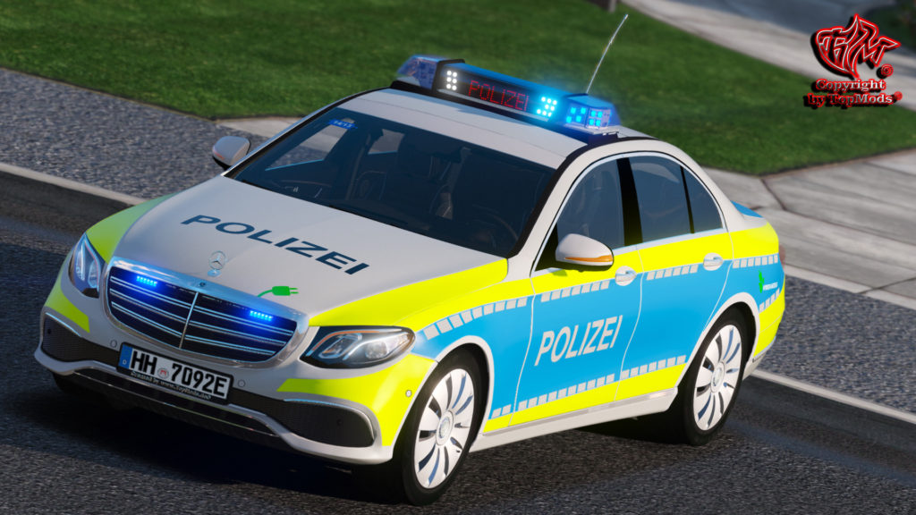 GTA 5 Mod – Mercedes-Benz E-Klasse W213 Polizei Hamburg (E-Vision Gelb ...