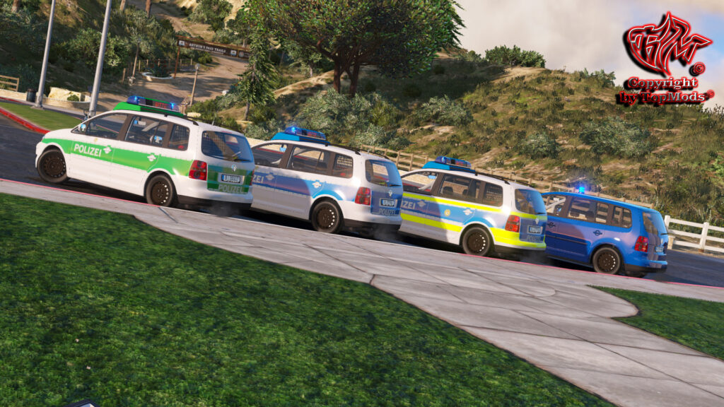 GTA 5 Mod – VW Touran V2007 Polizei Berlin Mega Pack – (ELS) PC ...