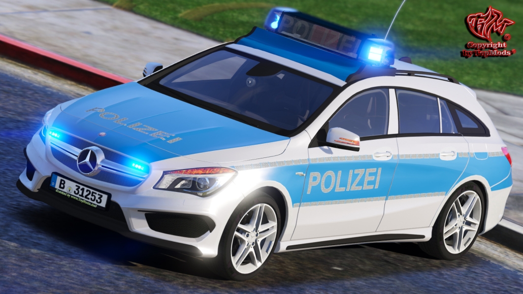 GTA 5 Mod – Mercedes-Benz CLA Polizei Berlin Fiktiv – PC Download ...