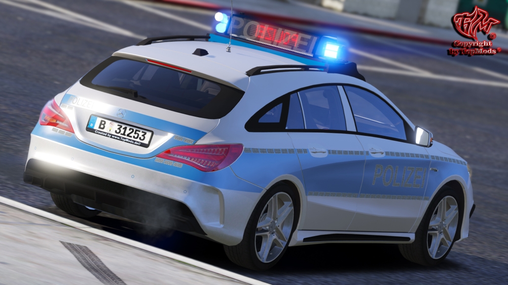 GTA 5 Mod – Mercedes-Benz CLA Polizei Berlin Fiktiv – PC Download ...