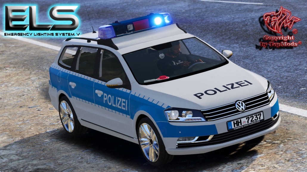 GTA 5 Mod – VW Passat B7 Polizei Hamburg – PC Download – TopMods© für ...