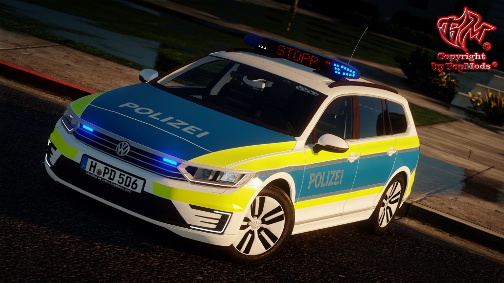 GTA 5 Mod – VW Passat B8 GTE DBS 4K Polizei Hannover – (ELS Addon OIV ...