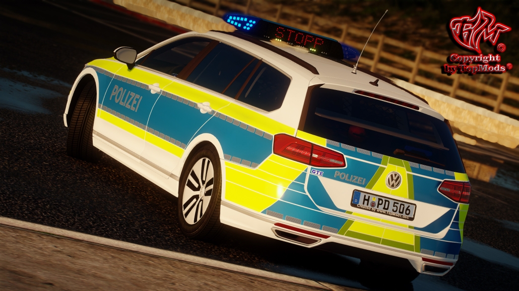 GTA 5 Mod – VW Passat B8 GTE DBS 4K Polizei Hannover – (ELS Addon OIV ...