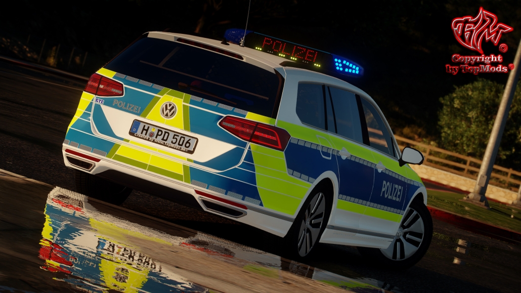 GTA 5 Mod – VW Passat B8 GTE DBS 4K Polizei Hannover – (ELS Addon OIV ...