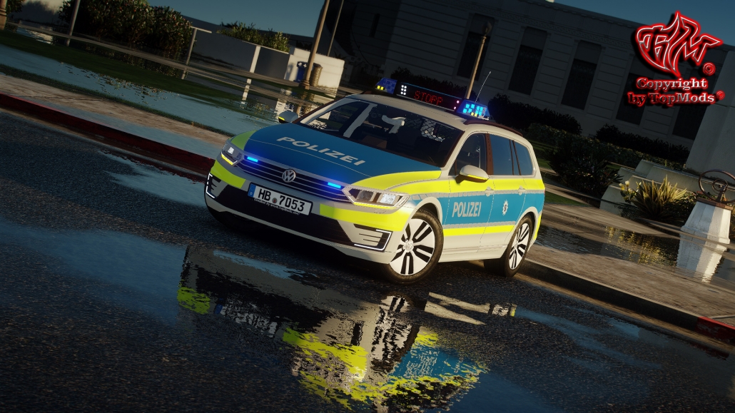 GTA 5 Mod – VW Passat B8 GTE Zirkon Polizei Bremen – (ELS) PC Download ...