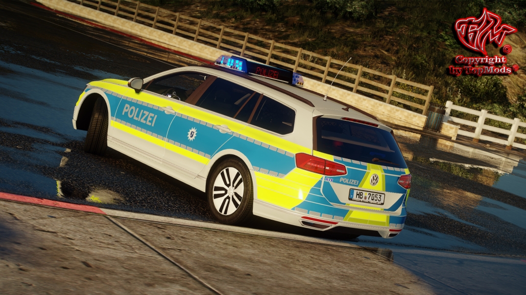 GTA 5 Mod – VW Passat B8 GTE Zirkon Polizei Bremen – (ELS) PC Download ...
