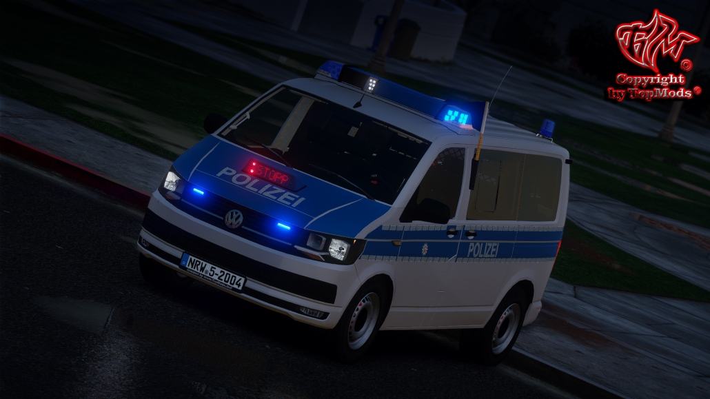 GTA 5 Mod – VW T6 Polizei NRW – (ELS OIV) PC Download – TopMods© für ...