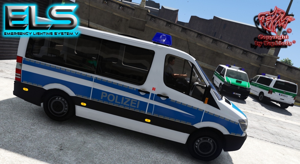 GTA 5 Mod – Mercedes-Benz Sprinter Polizei Bundesländer Pack – (ELS) PC ...